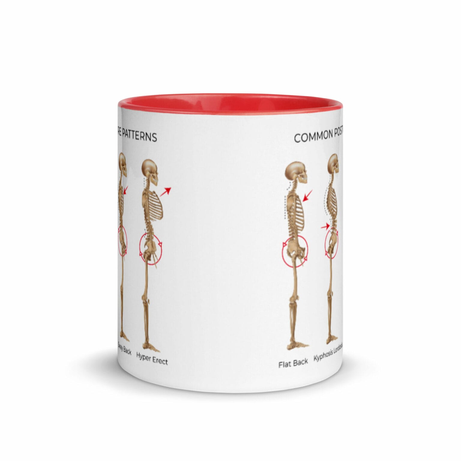 Common Posture Pattern Mug with Color Inside