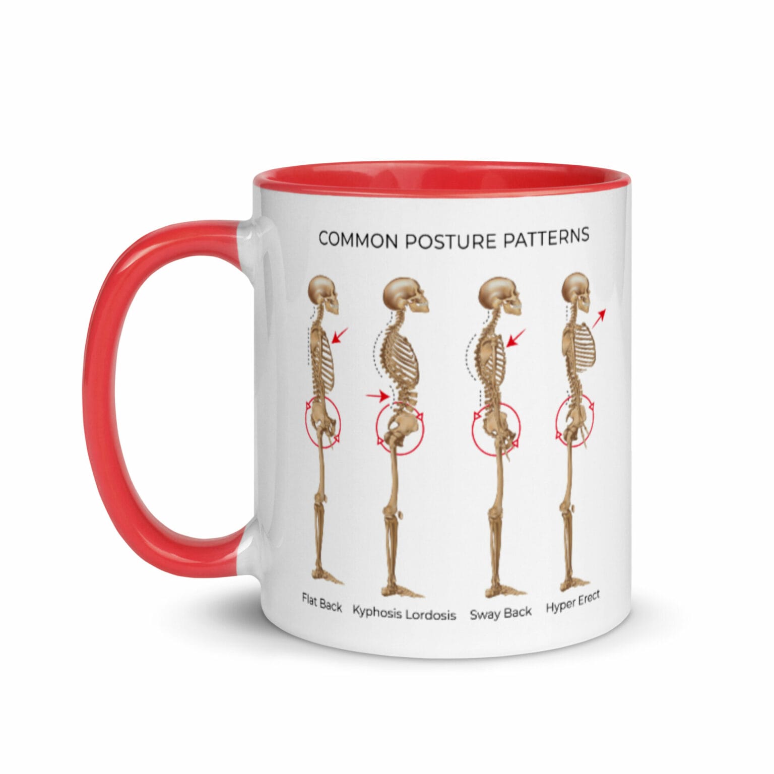 Common Posture Pattern Mug with Color Inside